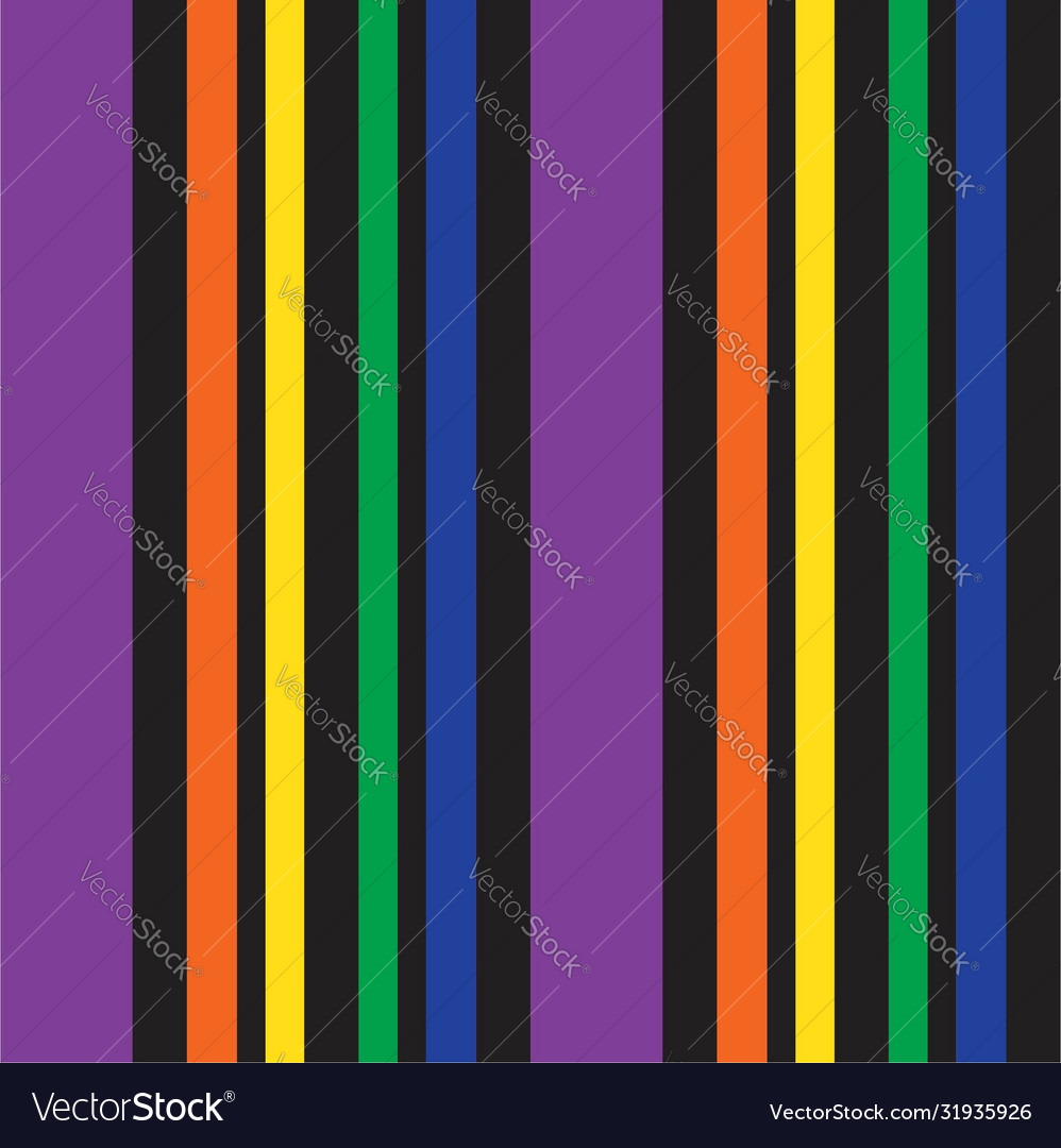 Rainbow stripe seamless pattern background in Vector Image