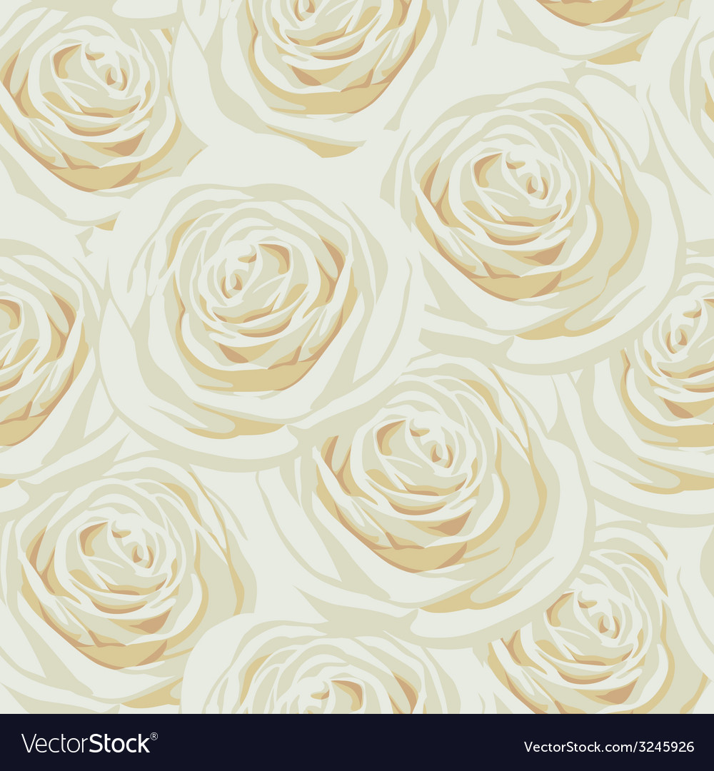 Roses seamless pattern Royalty Free Vector Image