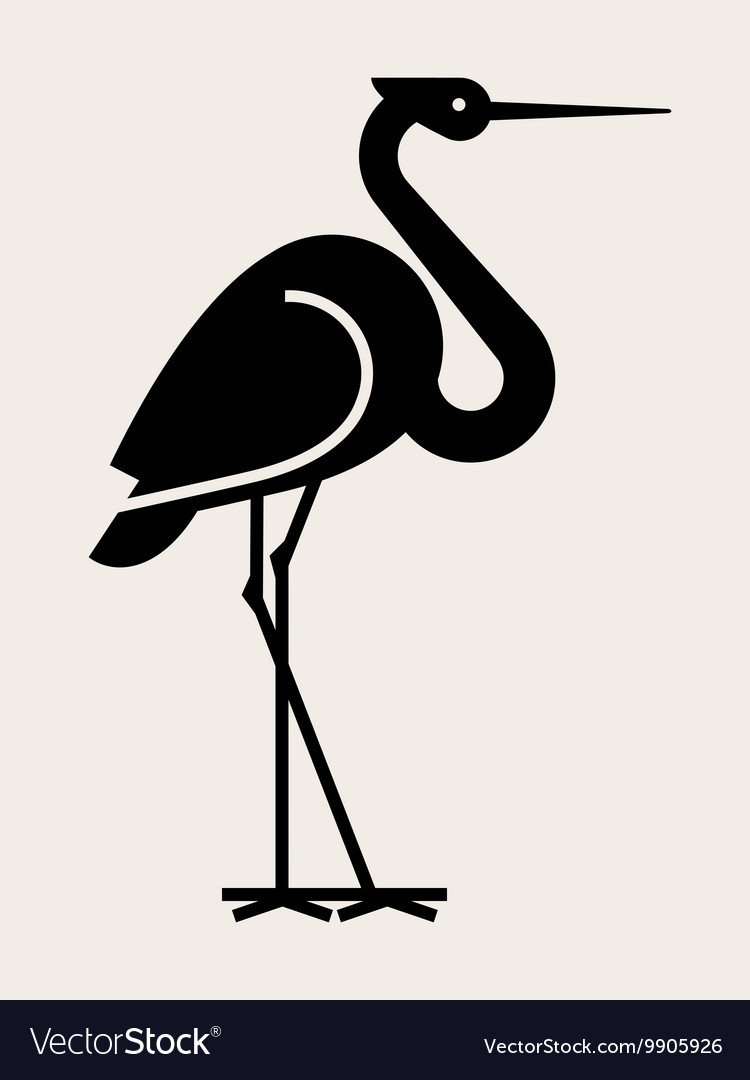 Stork Royalty Free Vector Image - VectorStock