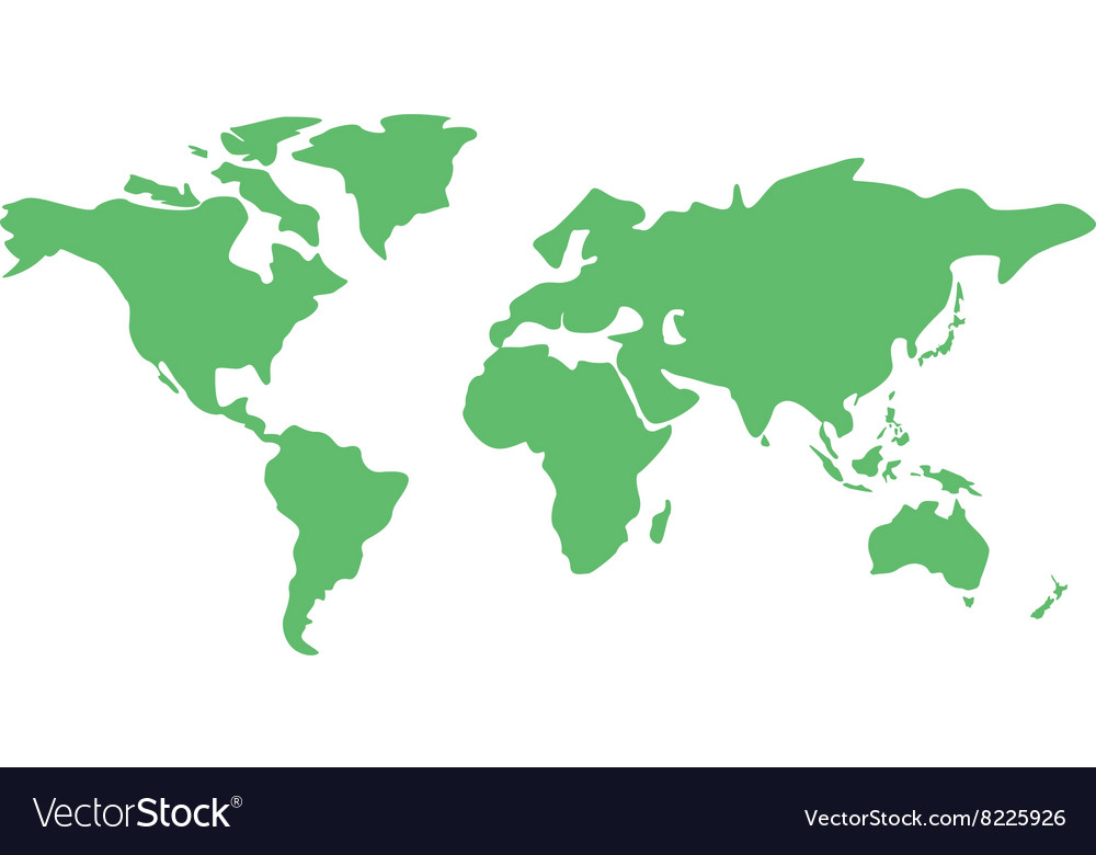 World map Royalty Free Vector Image - VectorStock