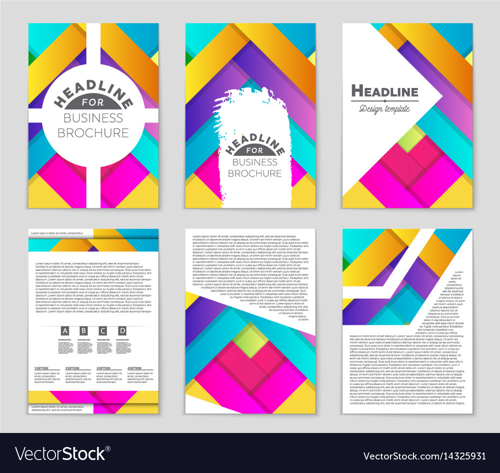 Abstract layout background set for art Royalty Free Vector
