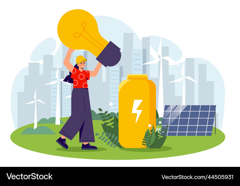 Concept of energy Royalty Free Vector Image - VectorStock