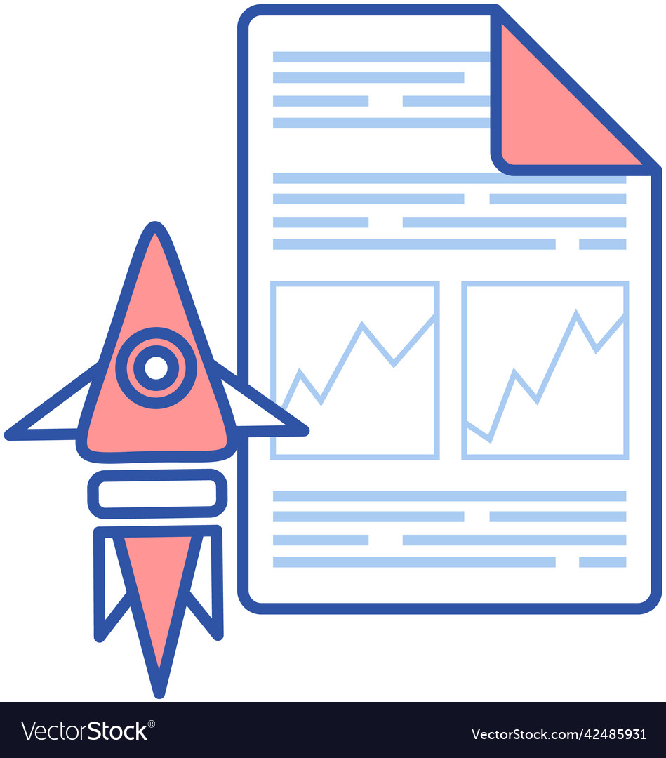 Data analysis research statistics concept Vector Image