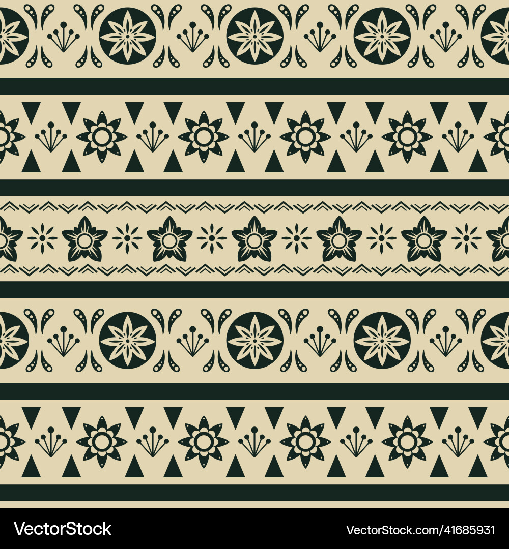 Floral ornamental border design set Royalty Free Vector