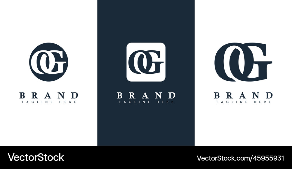 Modern and simple letter og logo suitable for any Vector Image