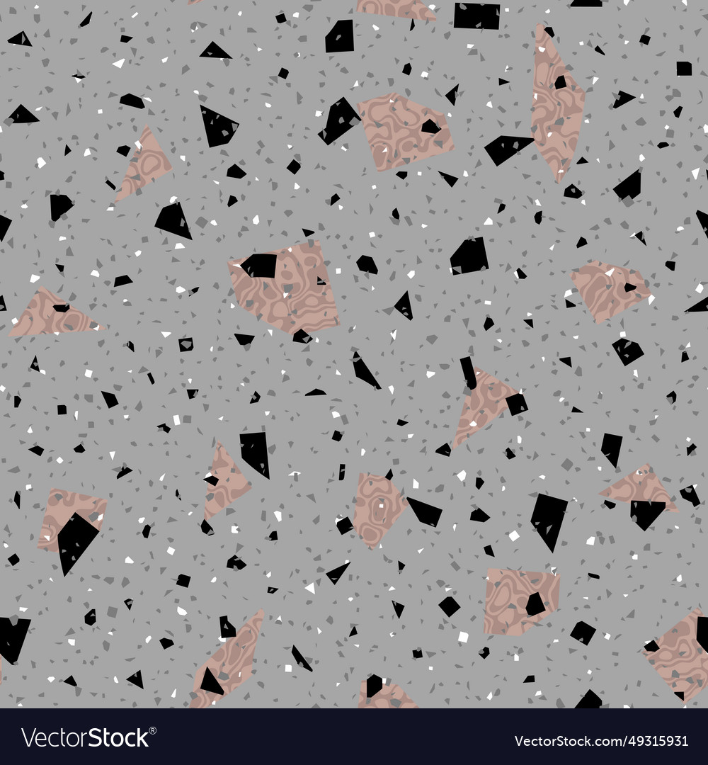 Seamless ceramic tile floor pattern terrazzo Vector Image