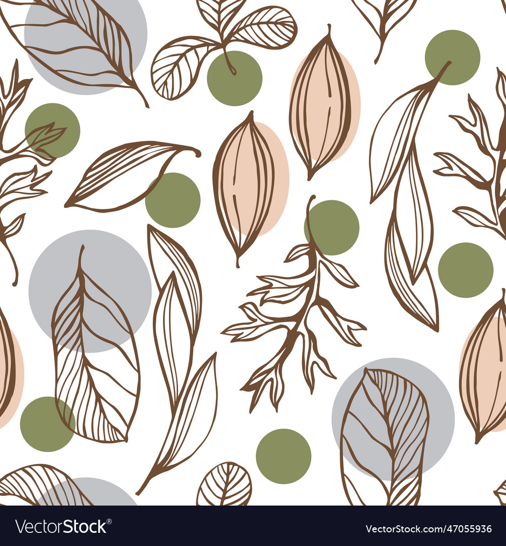 Botanical pattern Royalty Free Vector Image - VectorStock