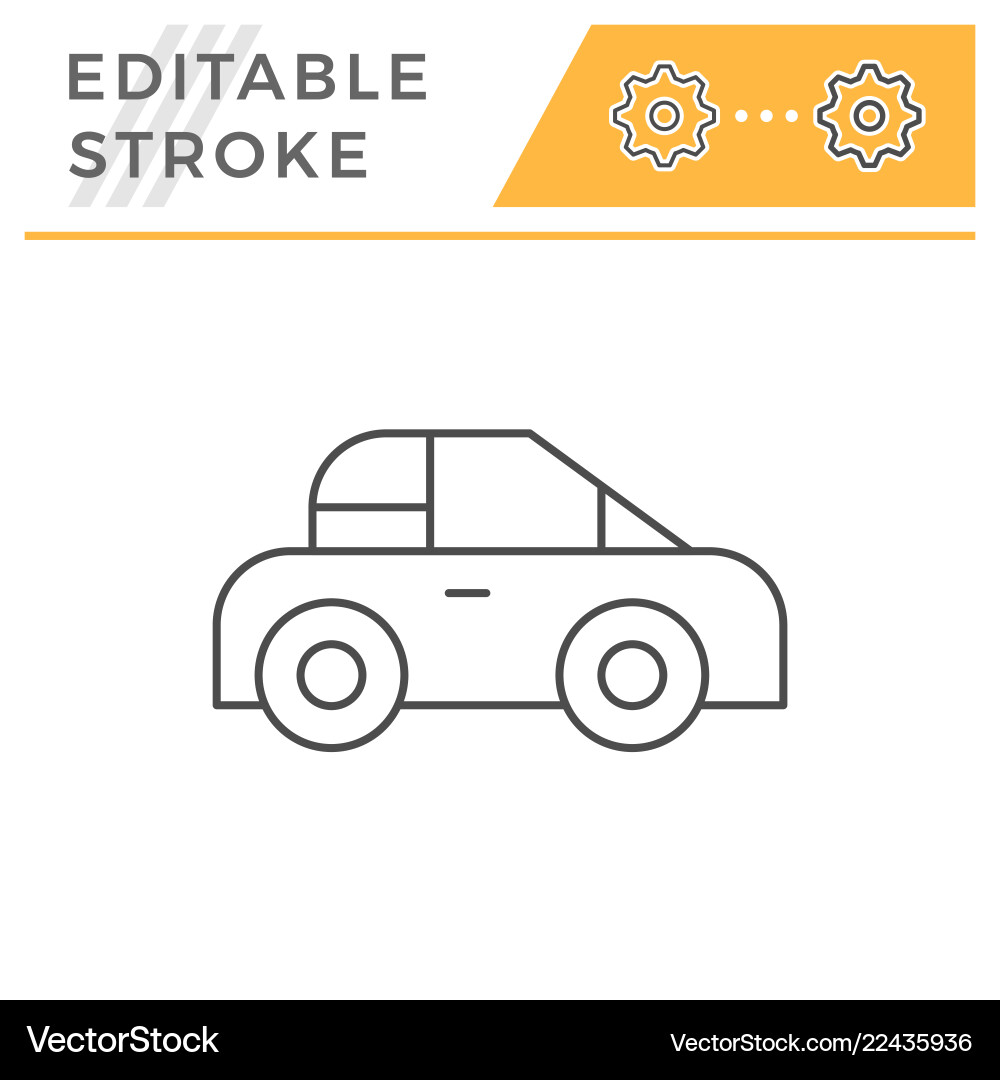 Car line icon Royalty Free Vector Image - VectorStock