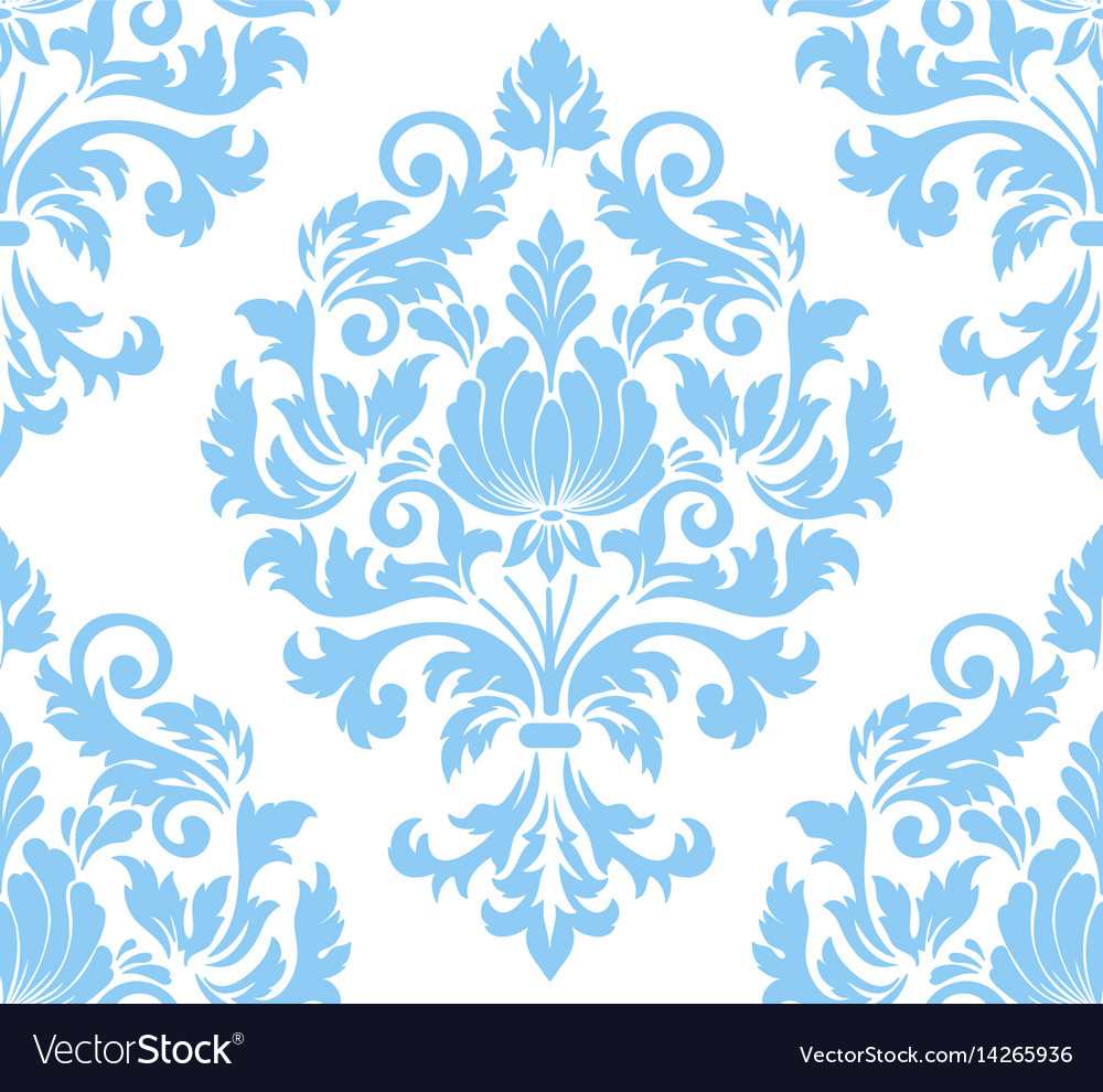 Damask seamless pattern element classical luxury Vector Image