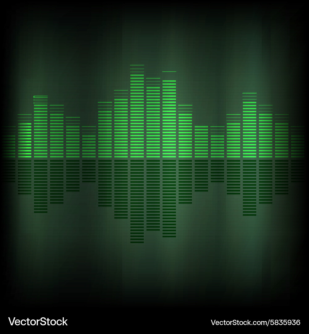 Digital equalizer Royalty Free Vector Image - VectorStock