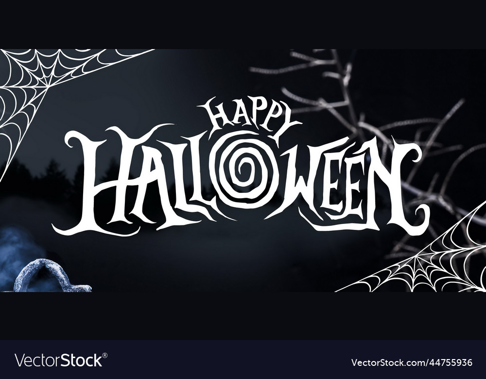 Hand drawn halloween lettering design Royalty Free Vector Hand drawn halloween lettering design Royalty Free Vector