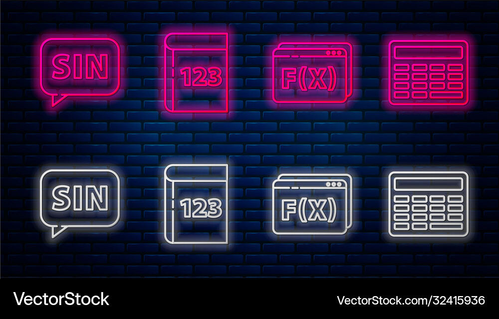 Set line test or exam sheet and pen geometric Vector Image