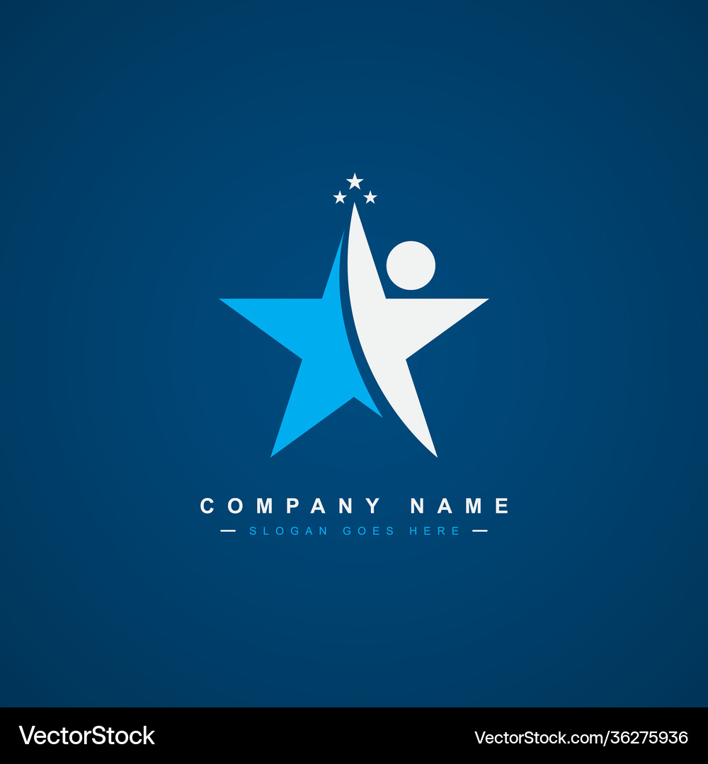 Star logo - abstract shape business Royalty Free Vector