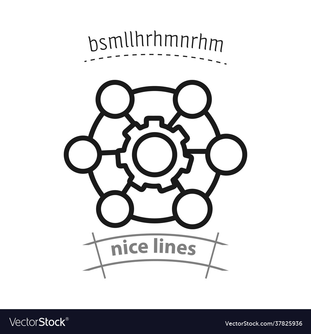 System control icon engine performance simple Vector Image
