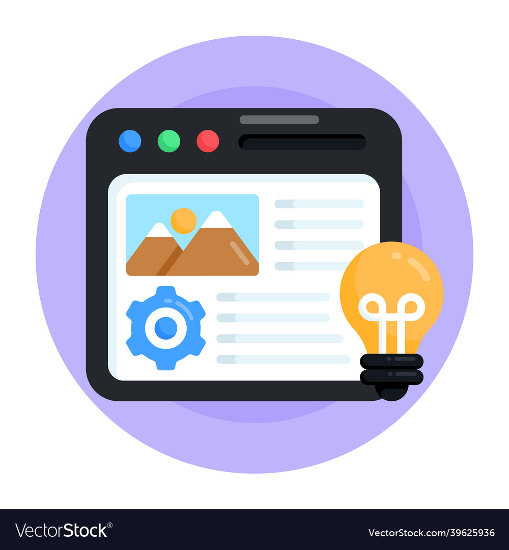 Website idea Royalty Free Vector Image - VectorStock