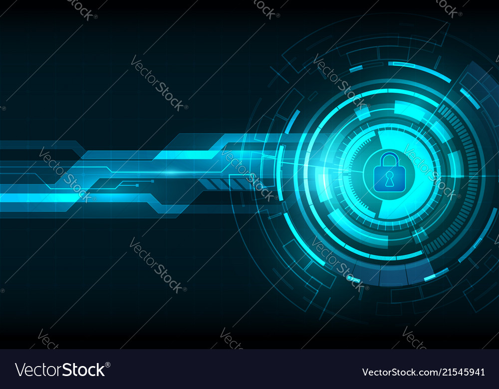 Abstract security digital technology background Vector Image