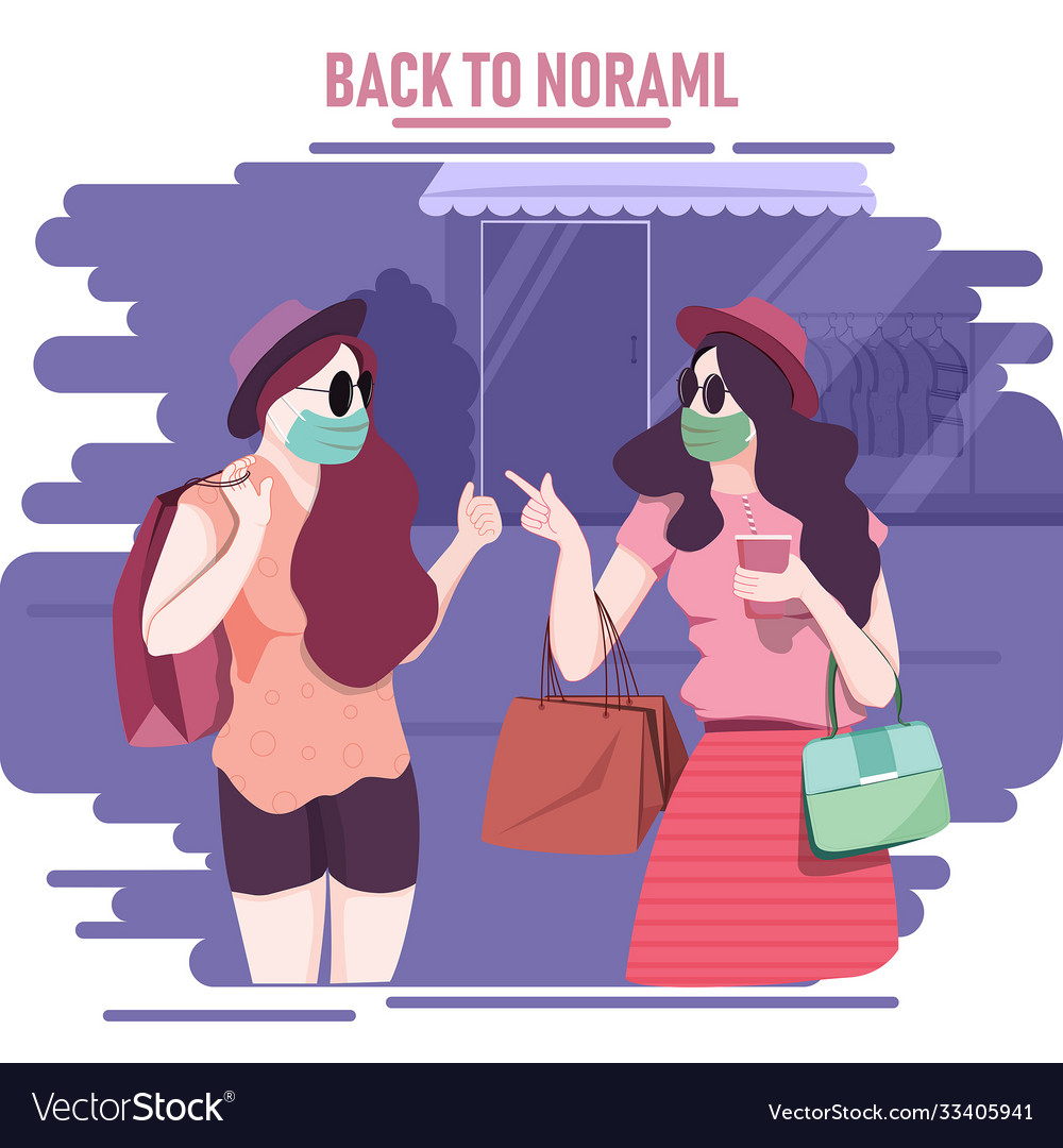Back to normal Royalty Free Vector Image - VectorStock