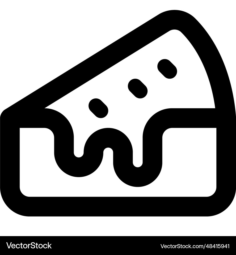 Cheesecake decorated with delicious sauce Vector Image