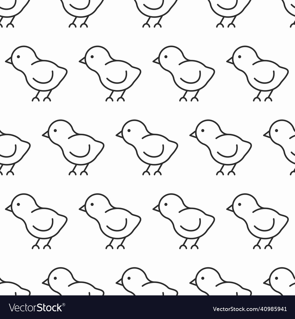 Chicken seamless pattern Royalty Free Vector Image