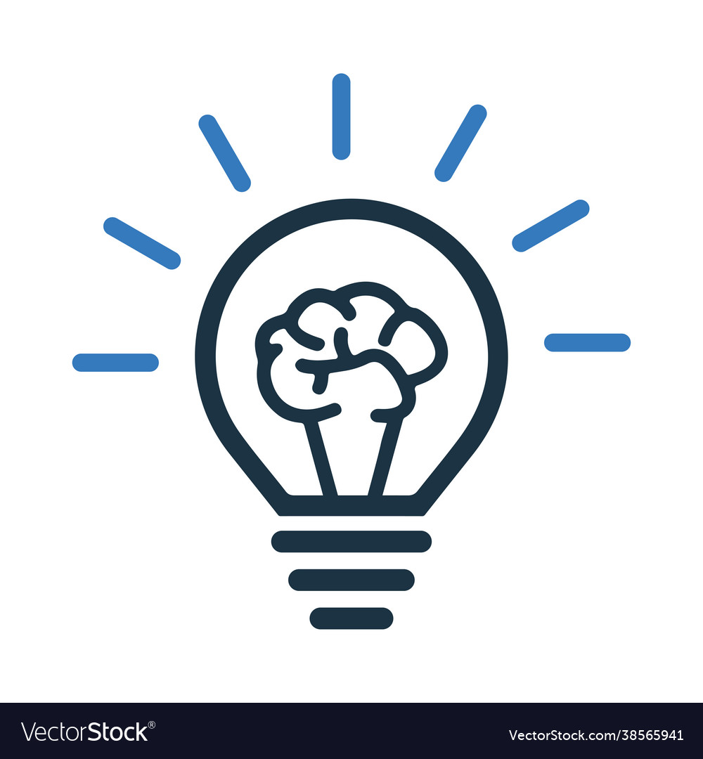 Creative idea icon simple editable Royalty Free Vector Image