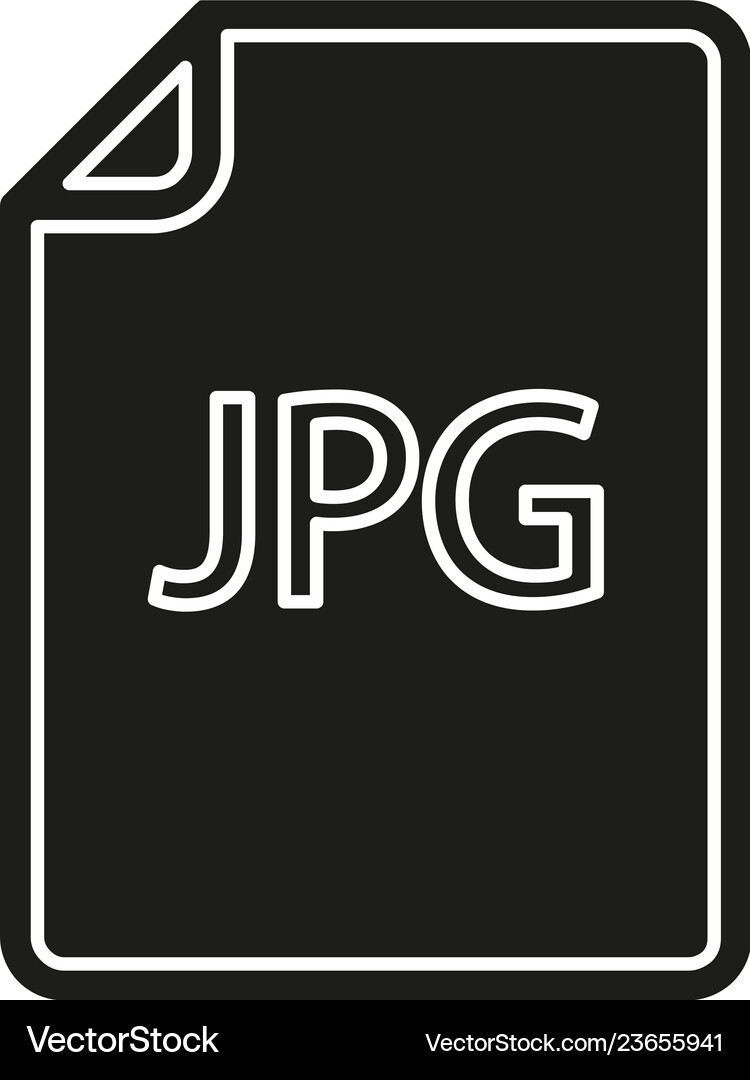 Download jpg document icon - file format symbol Vector Image
