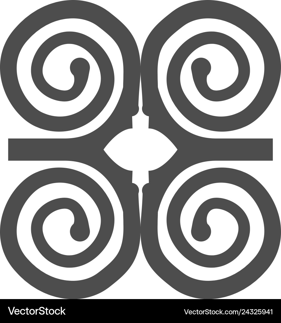Humility with strength or symbol wisdowm Vector Image