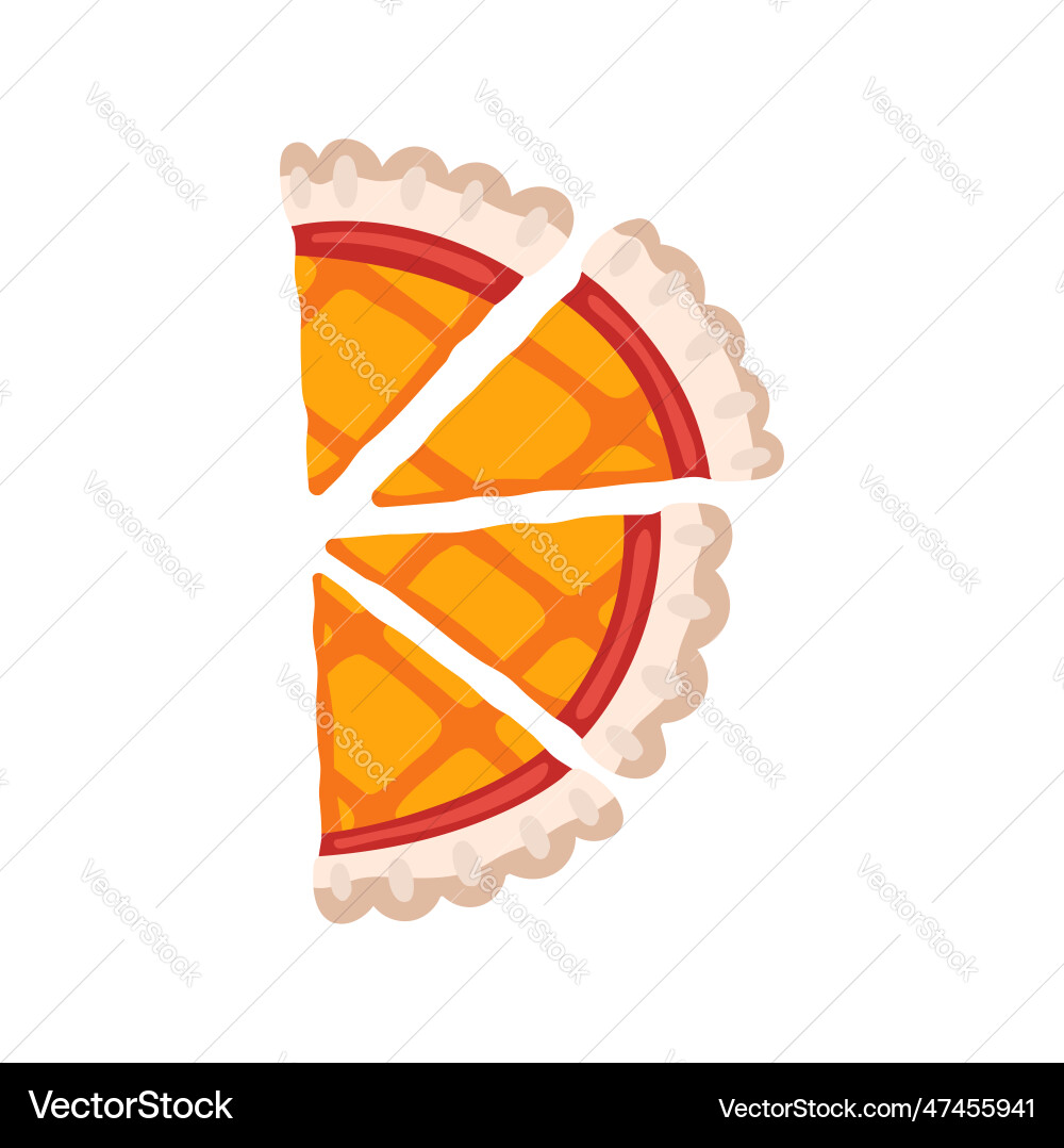 Letter d font type autumn abc cartoon alphabet Vector Image