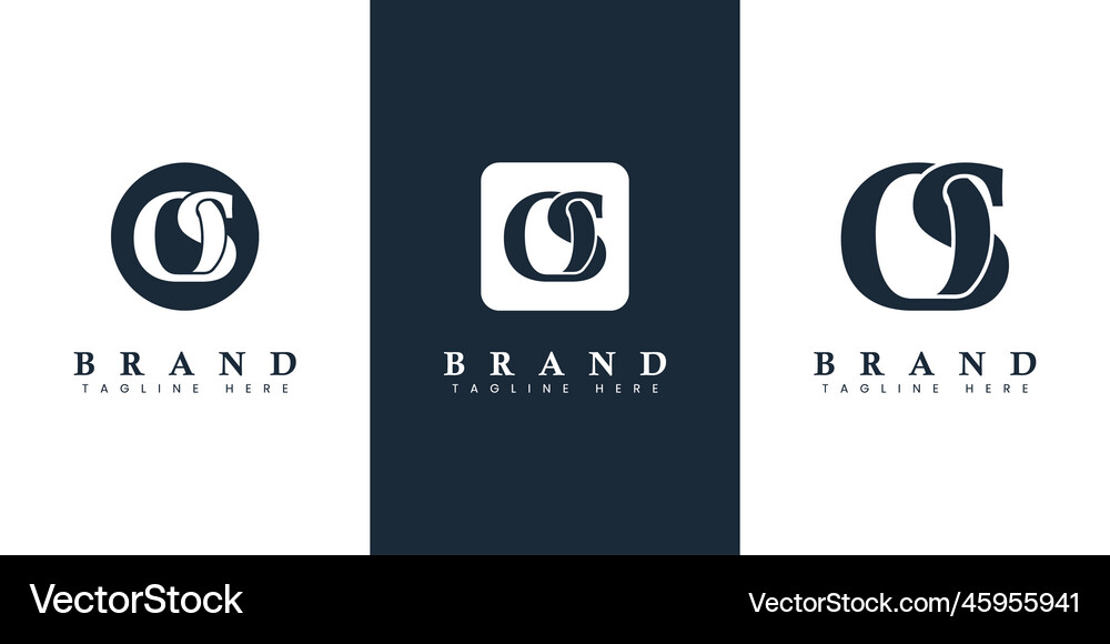 Modern and simple letter os logo suitable for any Vector Image