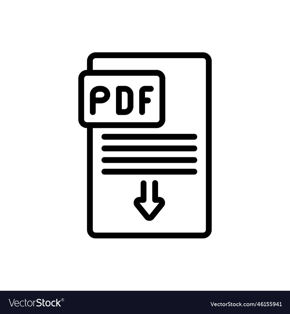 Pdf Royalty Free Vector Image - VectorStock