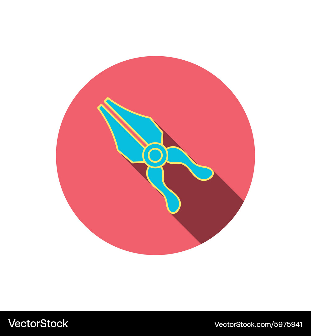 Pliers icon repairing fix tool sign Royalty Free Vector