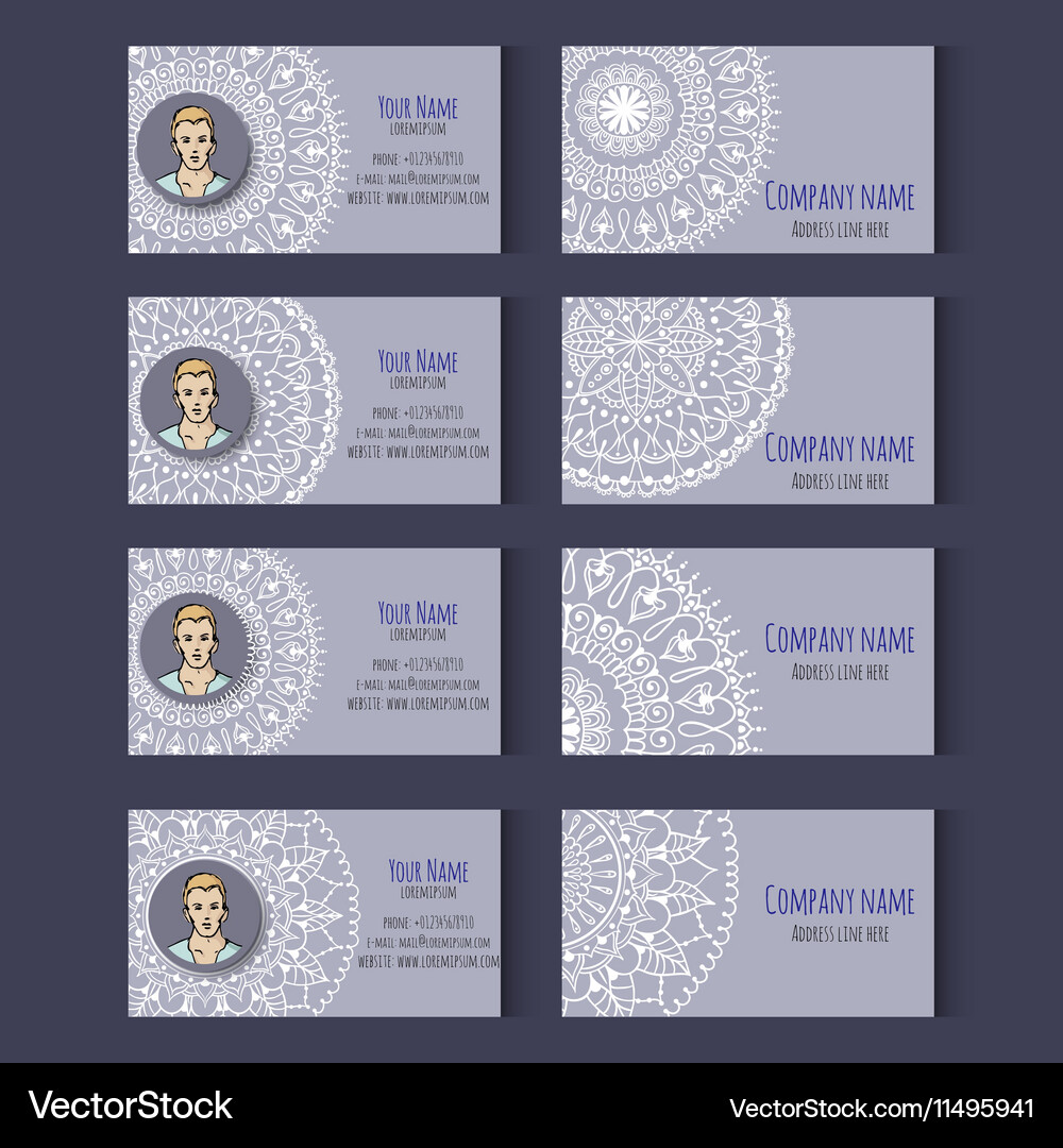 Set of templates for corporate style Royalty Free Vector