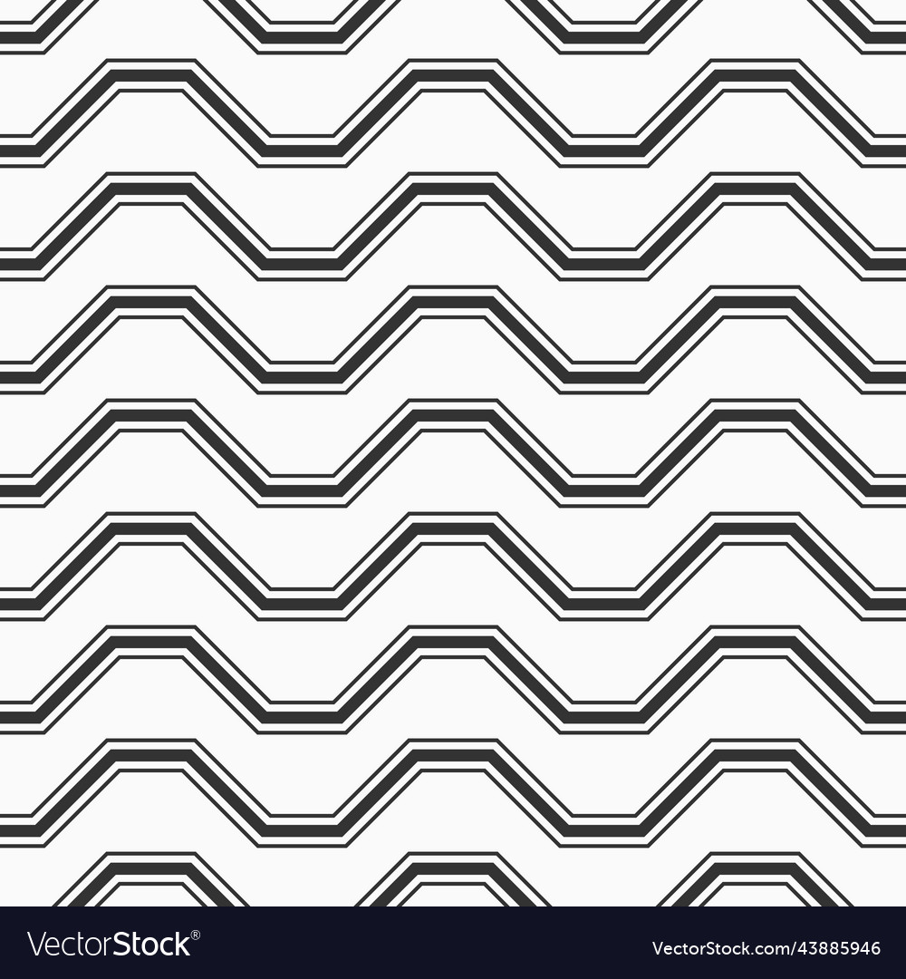 Abstract seamless pattern hexagonal zigzag Vector Image