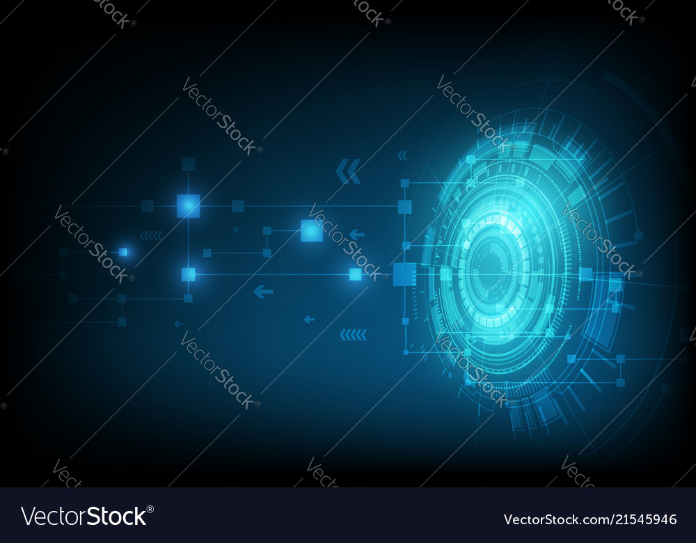 Abstract tech sphere digital circuit pattern Vector Image