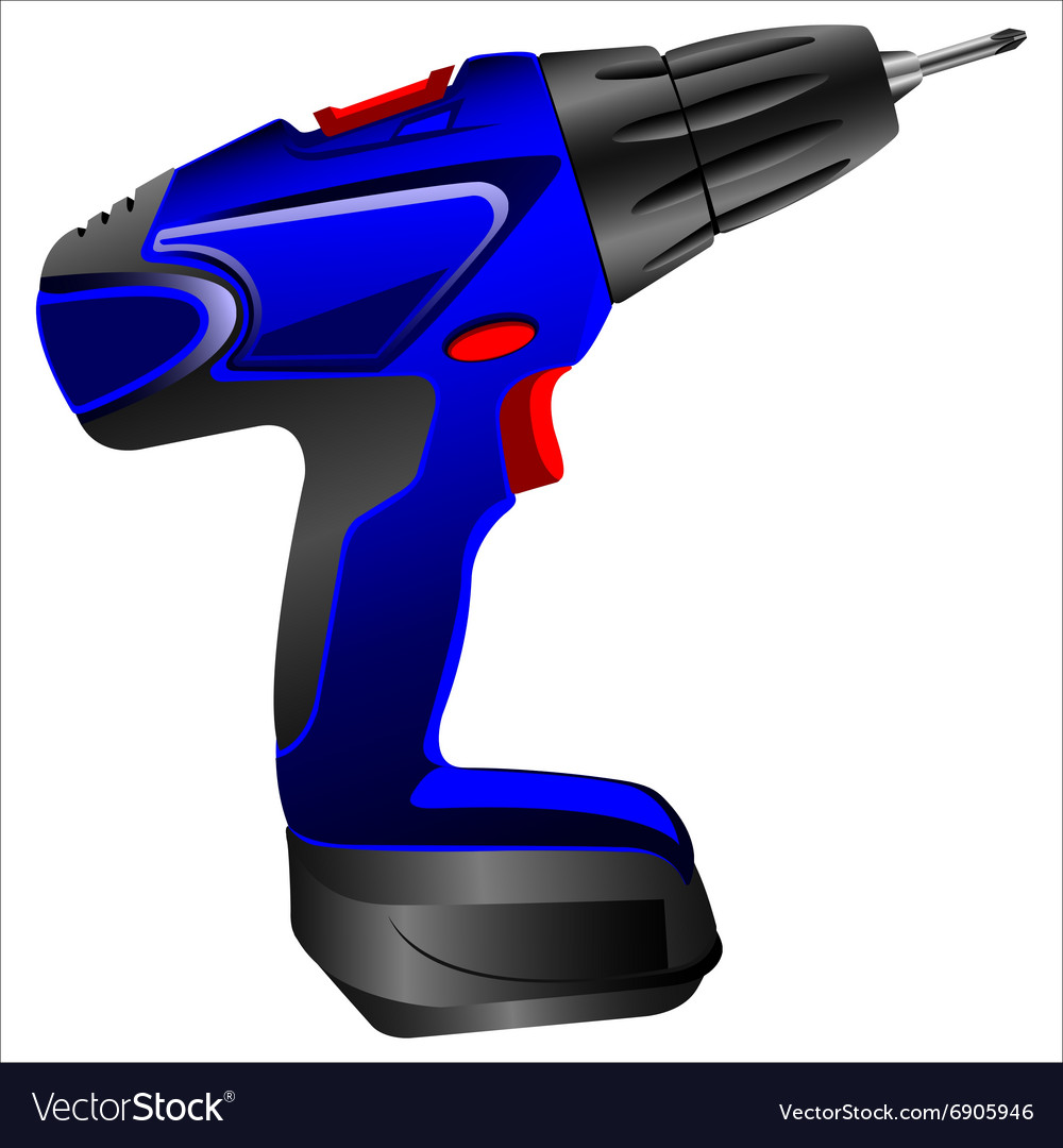Electric screwdriver Royalty Free Vector Image