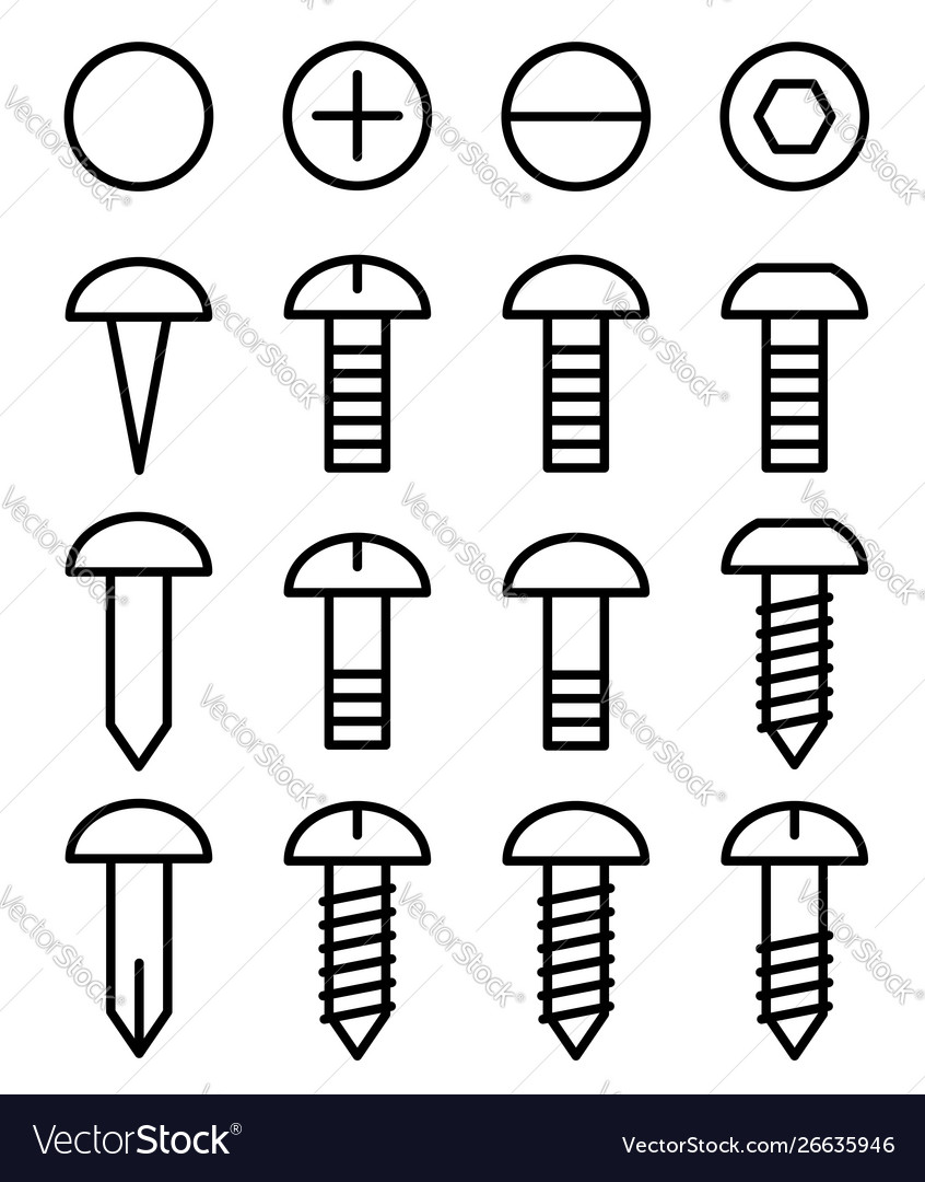 Hardware circle Royalty Free Vector Image - VectorStock
