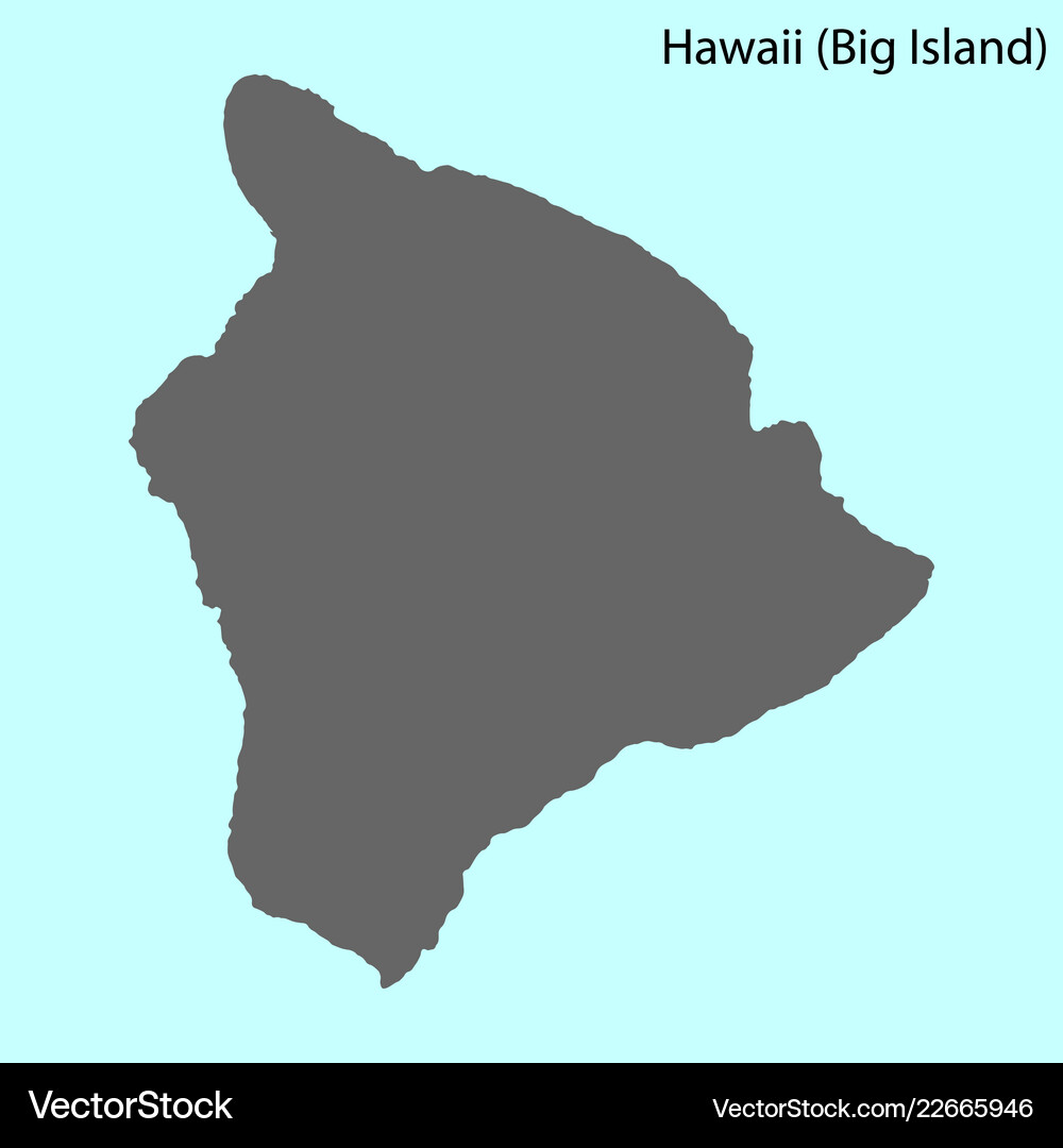 High quality map of island Royalty Free Vector Image
