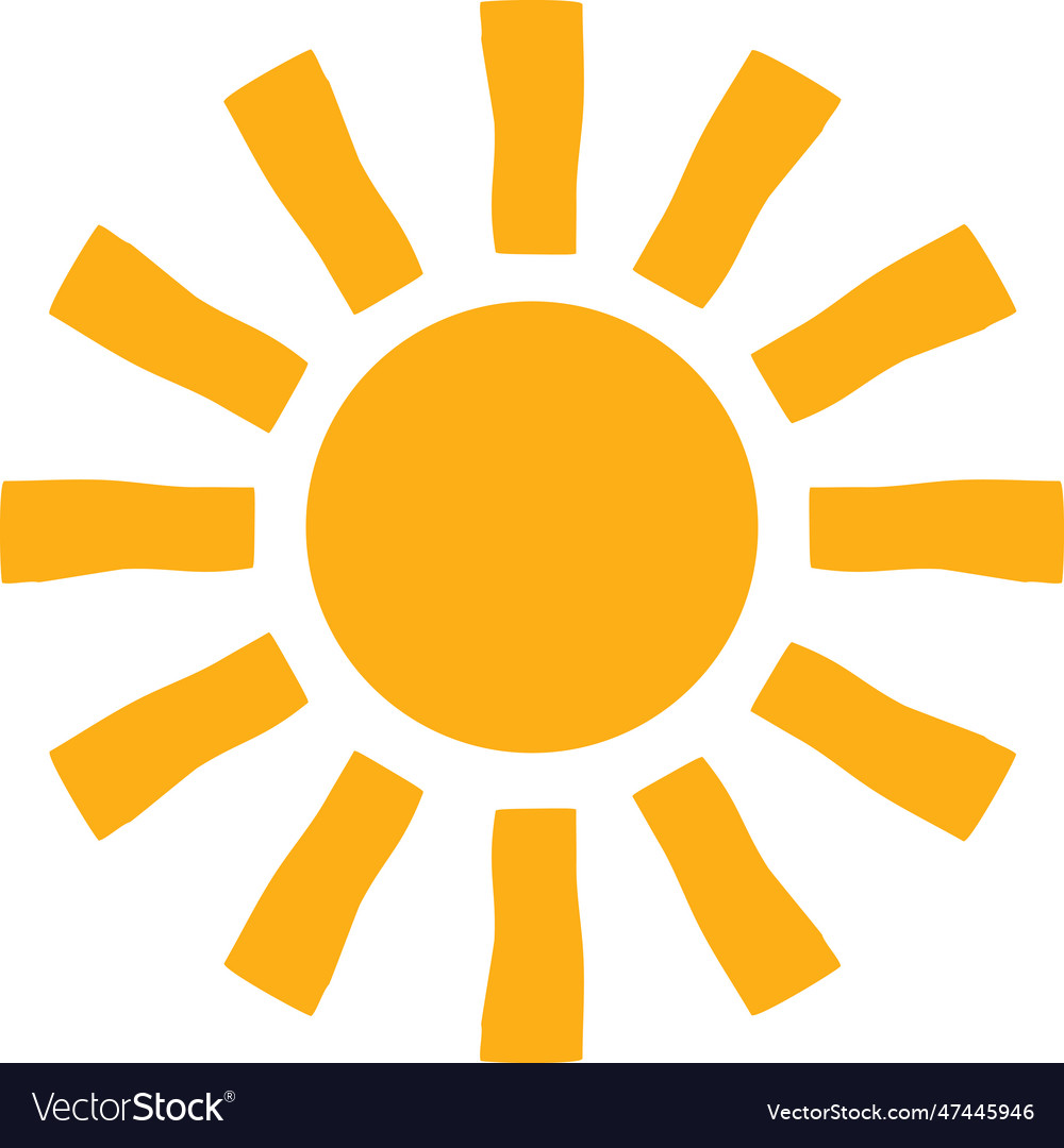 Sun icon Royalty Free Vector Image - VectorStock