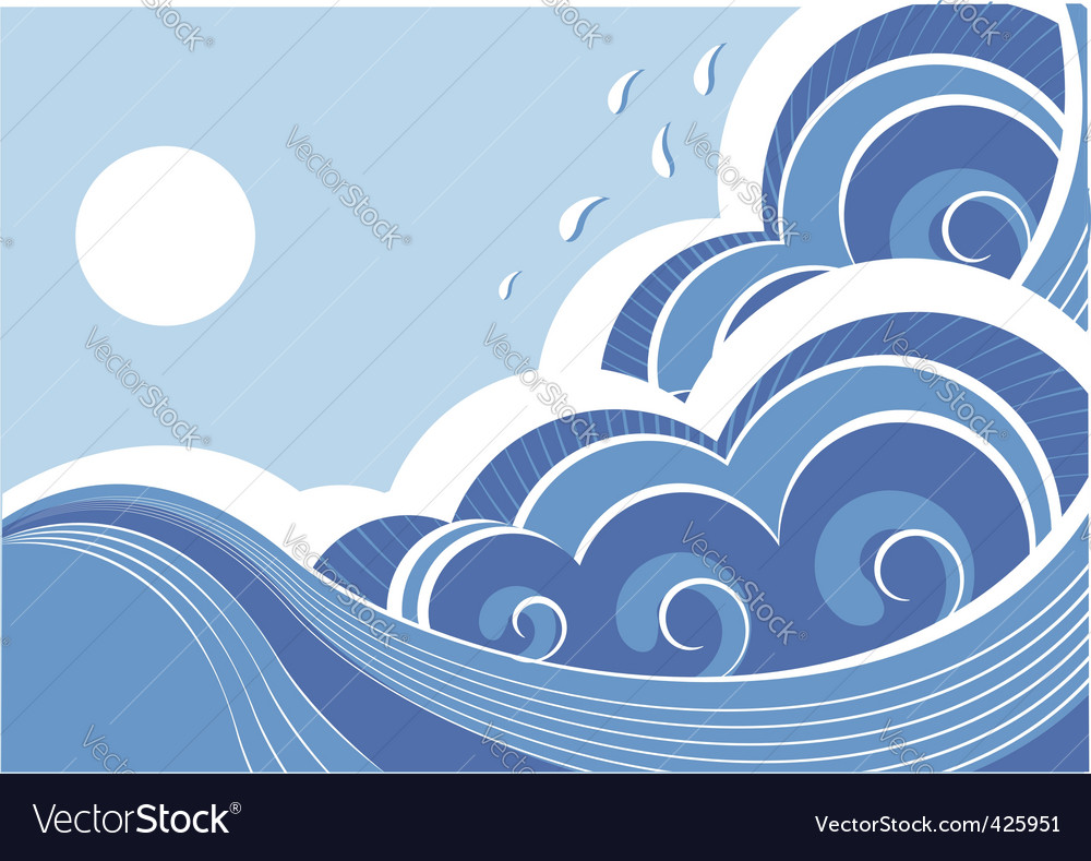 Abstract landscape Royalty Free Vector Image - VectorStock