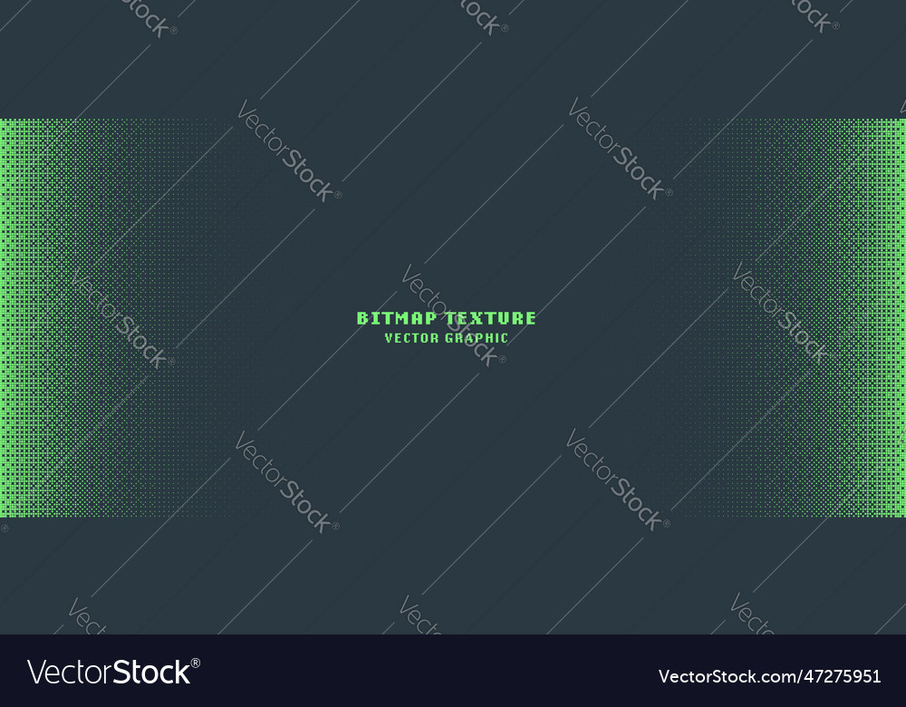 Dither pattern bitmap texture halftone gradient Vector Image