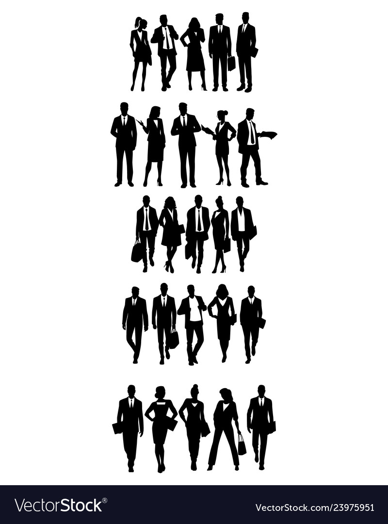 Groups of business people Royalty Free Vector Image
