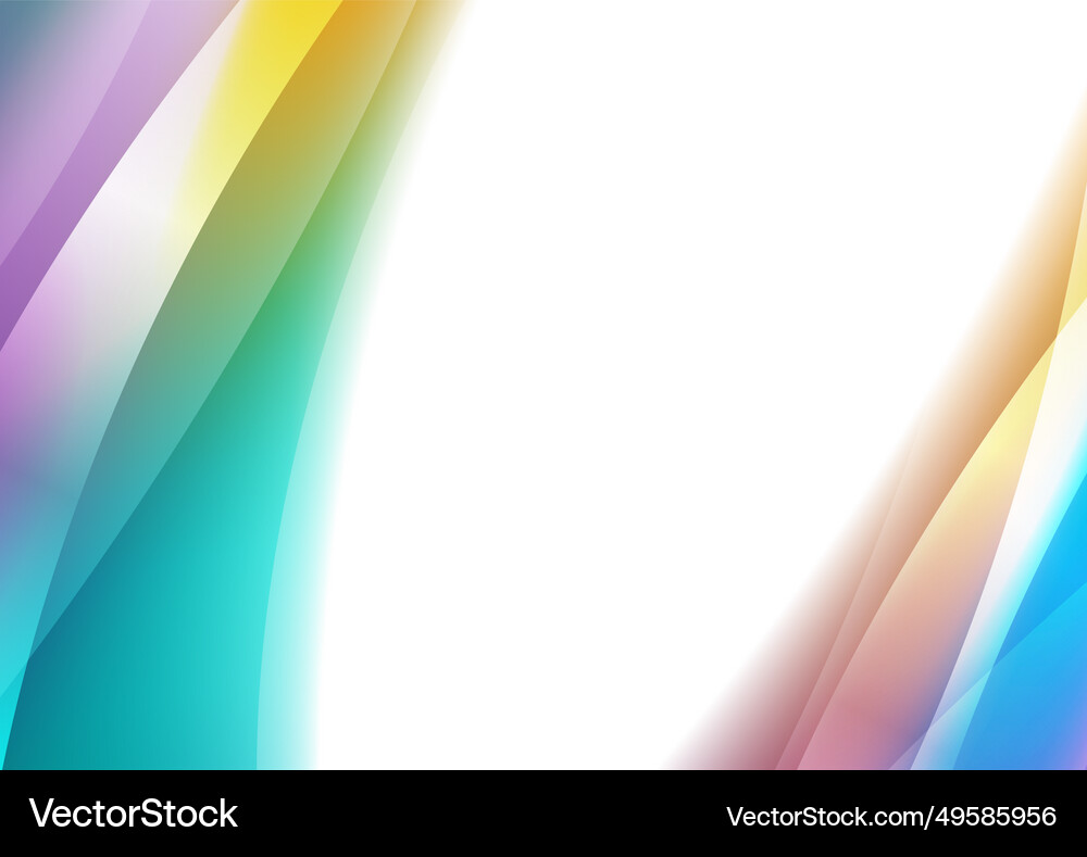 Colorful smooth glossy wavy abstract elegant Vector Image