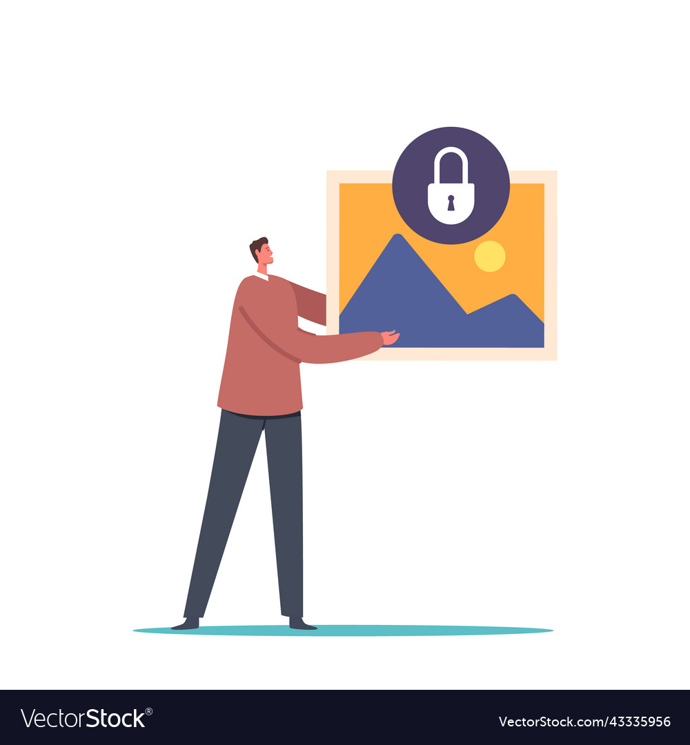 Data security privacy and protection concept Vector Image