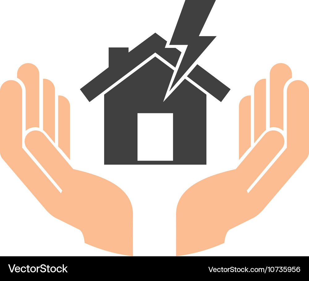 Home insurance property concept icon Royalty Free Vector