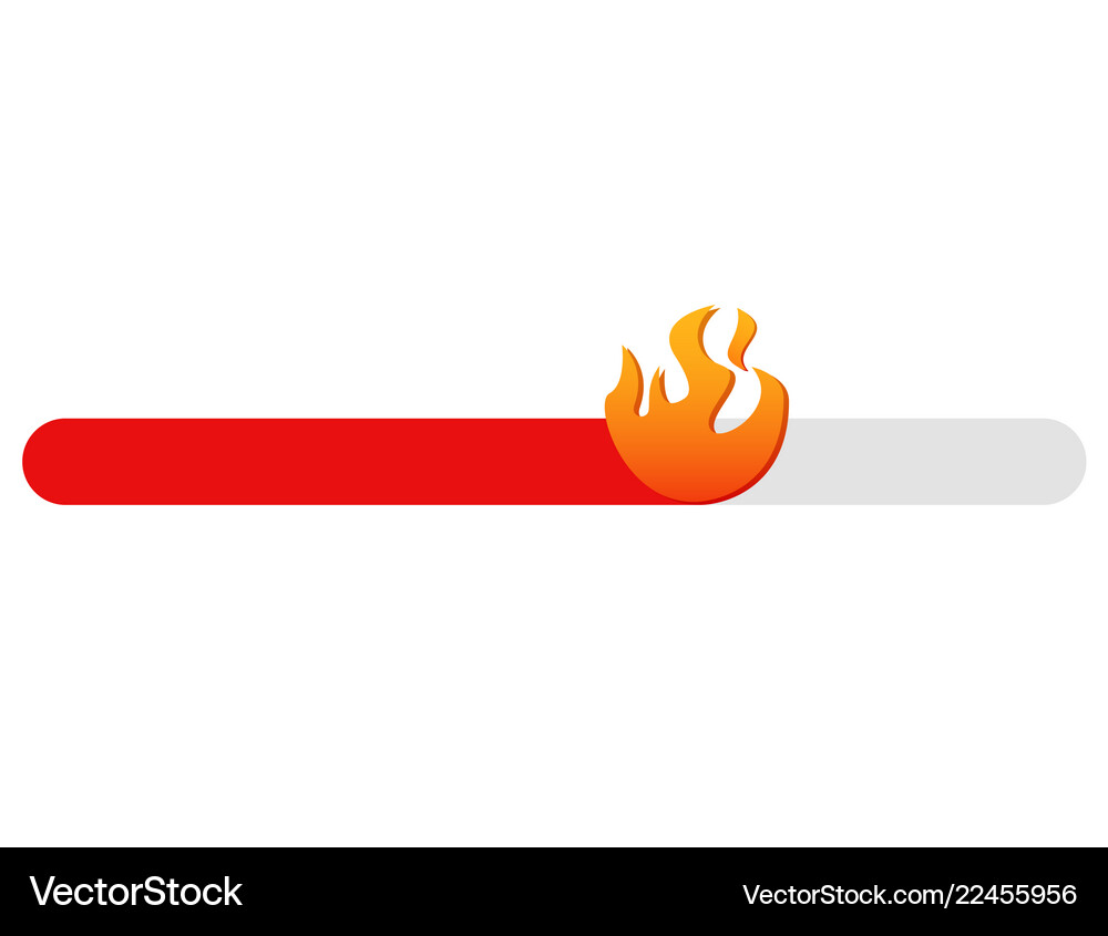 Hot level slider love emotions poll Royalty Free Vector