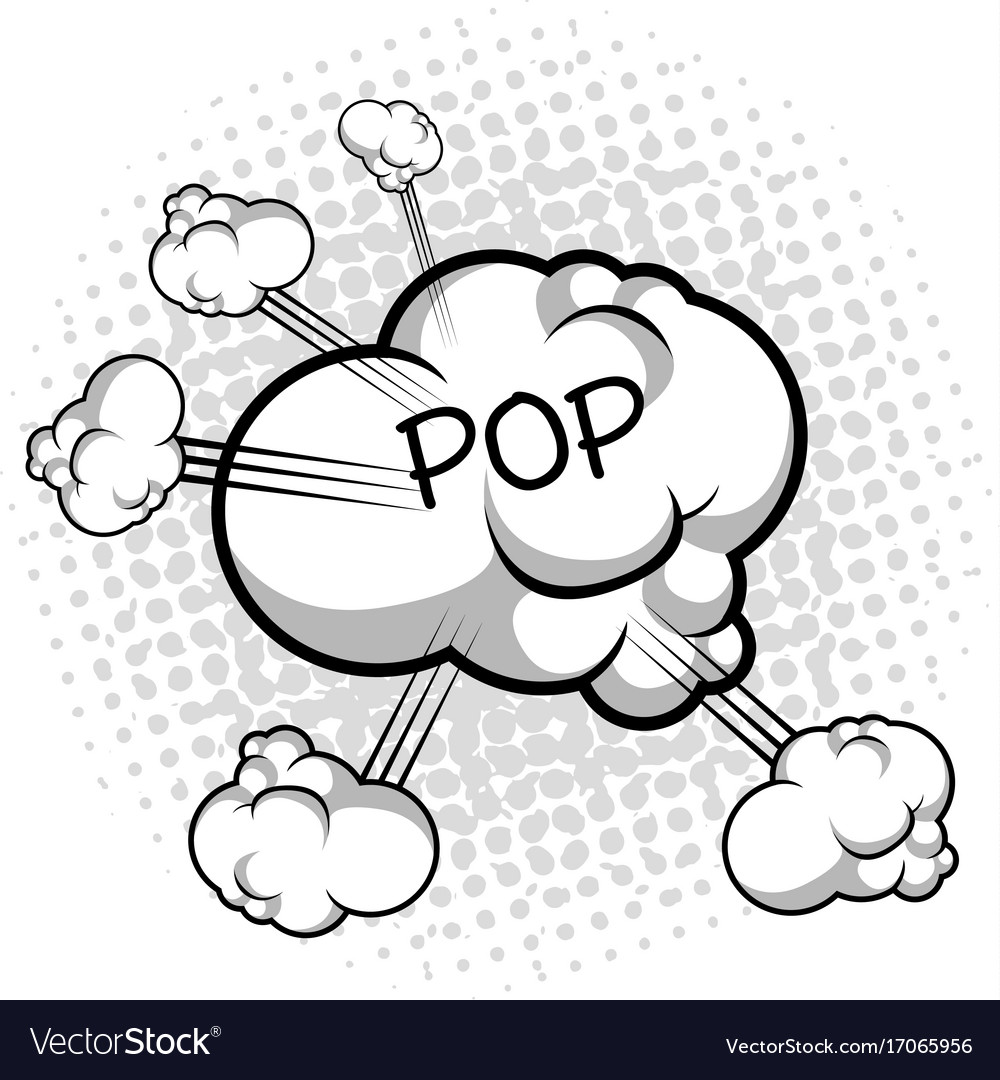 Isolated comic cloud Royalty Free Vector Image