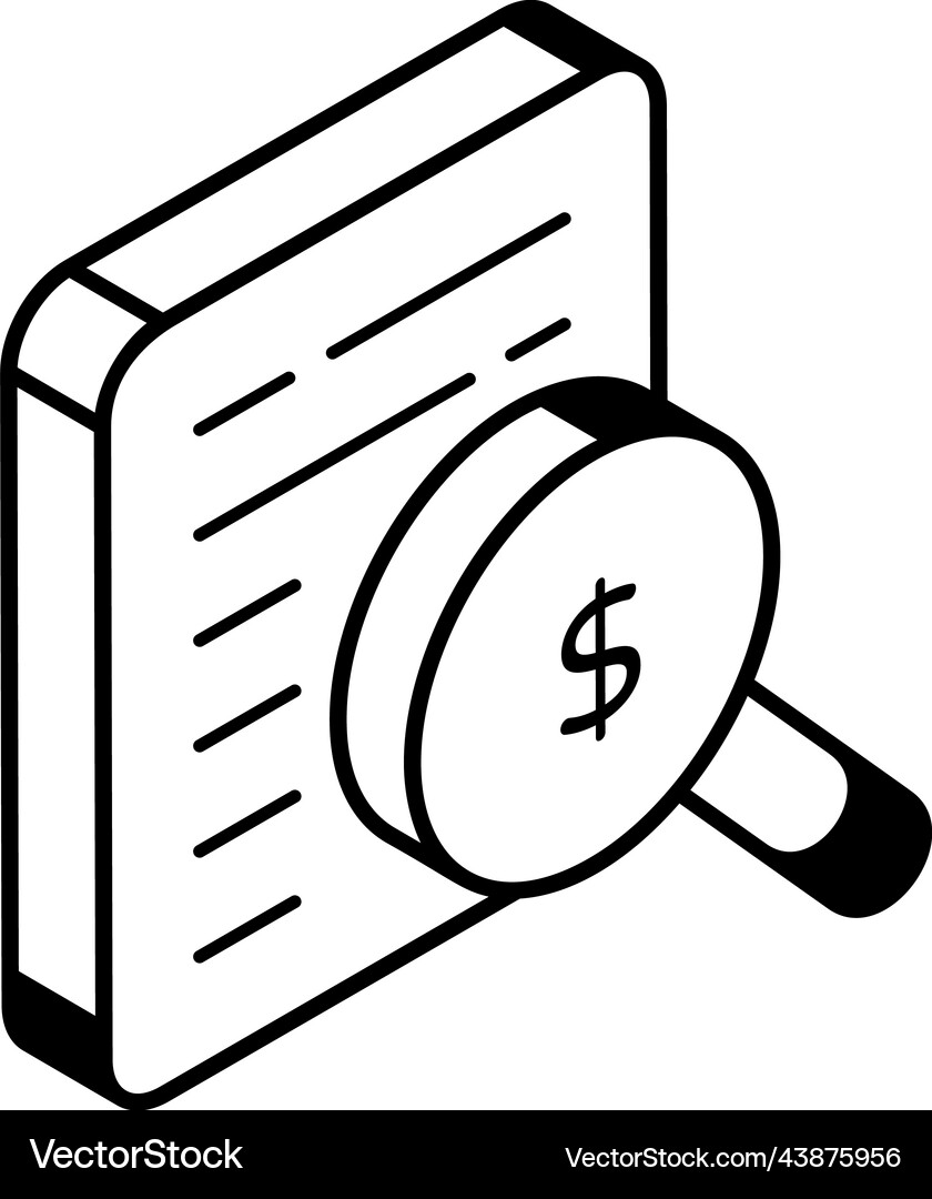 Modern line of business analysis Royalty Free Vector Image