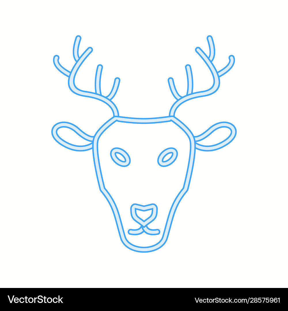 Beautiful wild animal line icon Royalty Free Vector Image