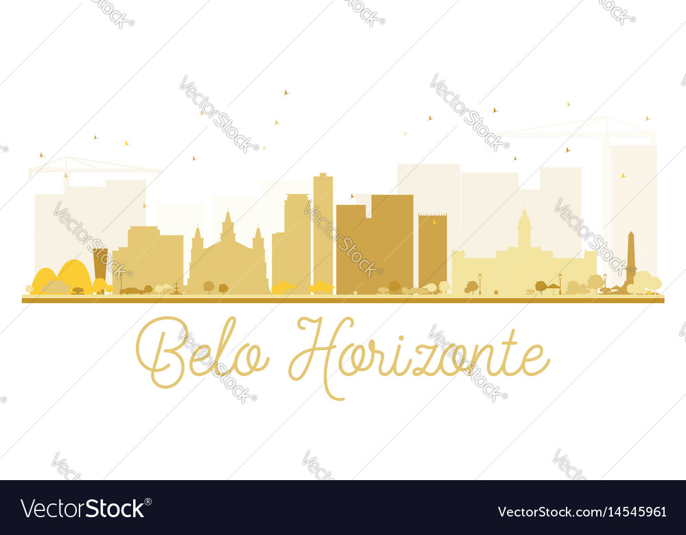 Belo horizonte city skyline golden silhouette Vector Image Belo horizonte city skyline golden silhouette Vector Image