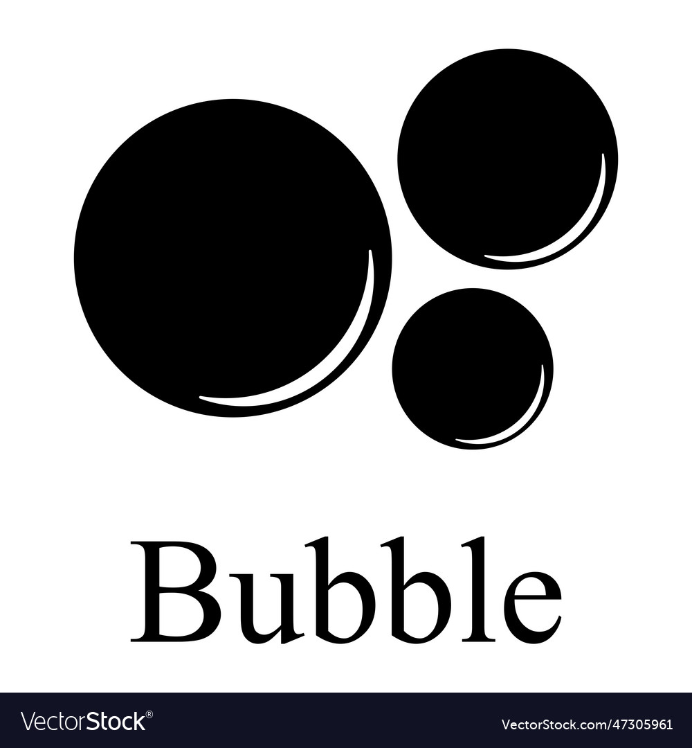 Bubble icon Royalty Free Vector Image - VectorStock