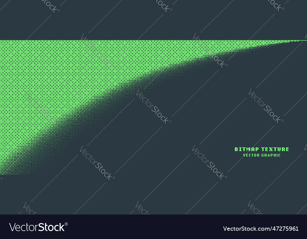 Dither pattern bitmap texture split screen smooth Vector Image